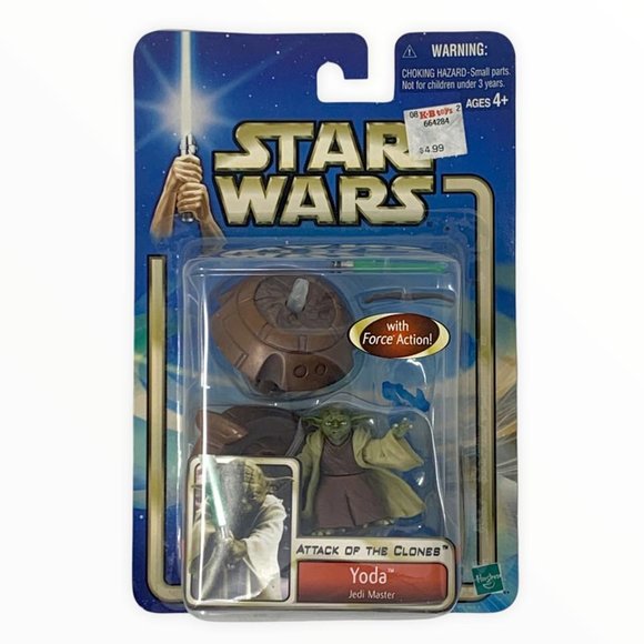 Star Wars | Toys | Star Wars Attack Of The Clones Yoda Jedi Master ...